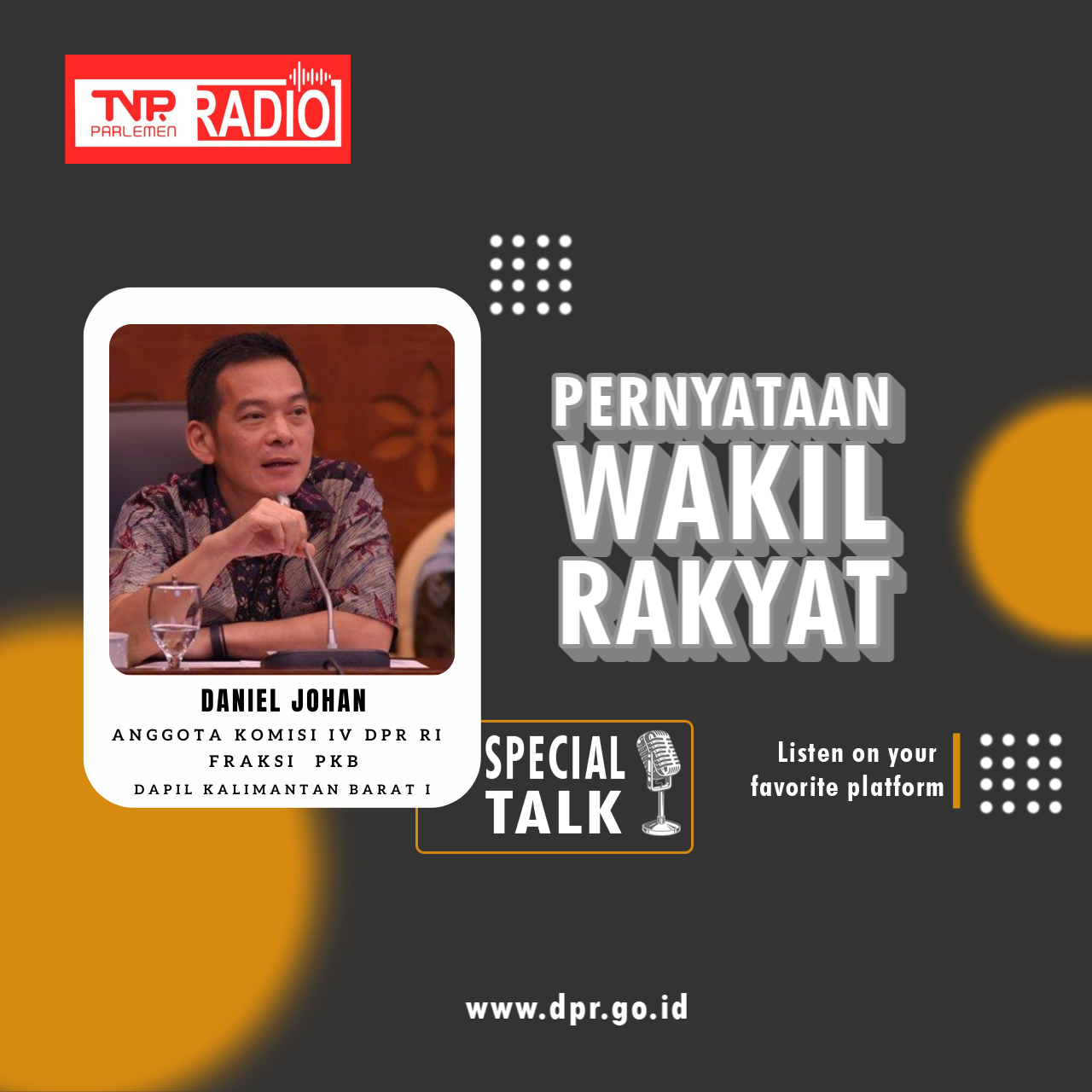 Daniel Johan : Tujuan dibentuknya Bapanas adalah untuk Mewujudkan ...